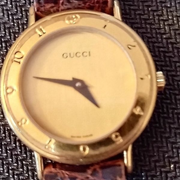 GUCCI Vintage Women's Watch 3000L QUARTZ STAINLESS STEEL/LEATHER ...
