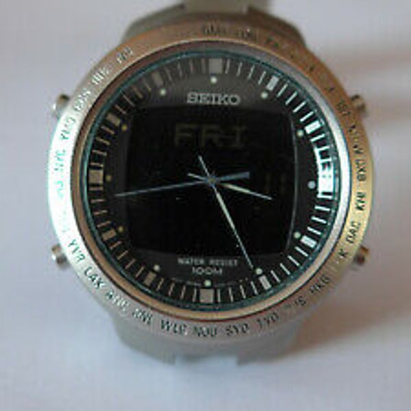 Seiko H022-6010 Digital Analog World-Timer. | WatchCharts Marketplace