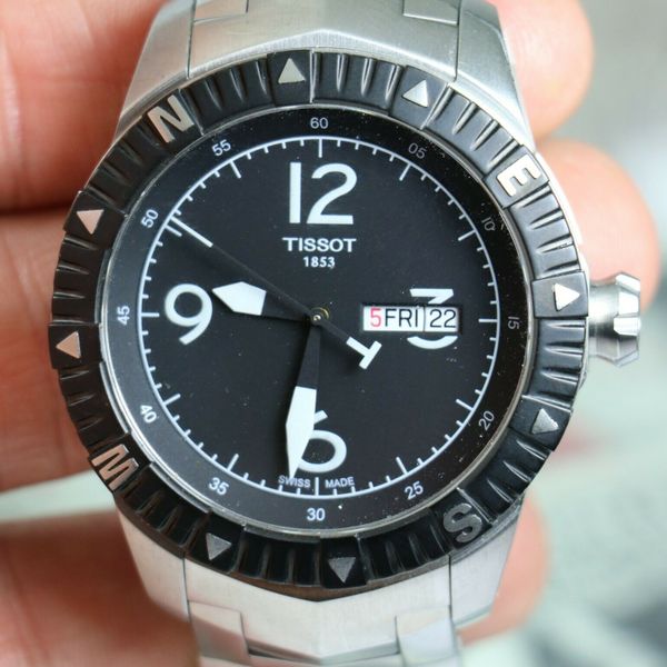 TISSOT AUTOMATIC MENS DAY DATE S/S WATCH TO62430 A GREAT SHAPE ...