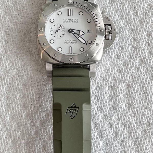 [wts] MINT Panerai PAM02223 Submersible Bianco 42mm PAM2223 PAM 02223 ...