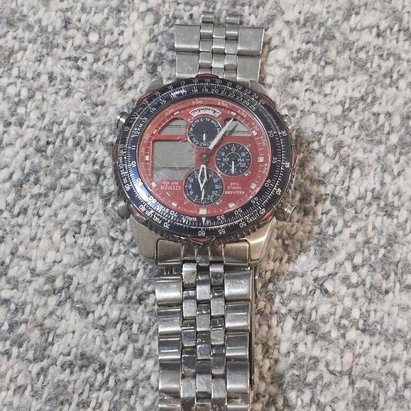 CITIZEN PROMASTER NAVIHAWK THUNDERBIRDS C300-Q01709. NEEDS BATTERY ...