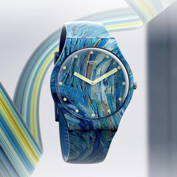 Swatch Vincent Van Gogh Starry Night Moma Blue Quartz Limited ...