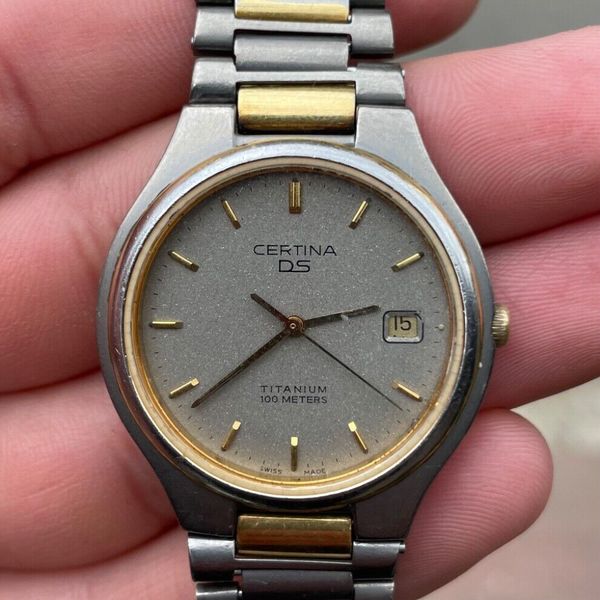 CERTINA DS TITANIUM SWISS MADE 33MM MENS WATCH TITANIUM RARE FOR PARTS ...