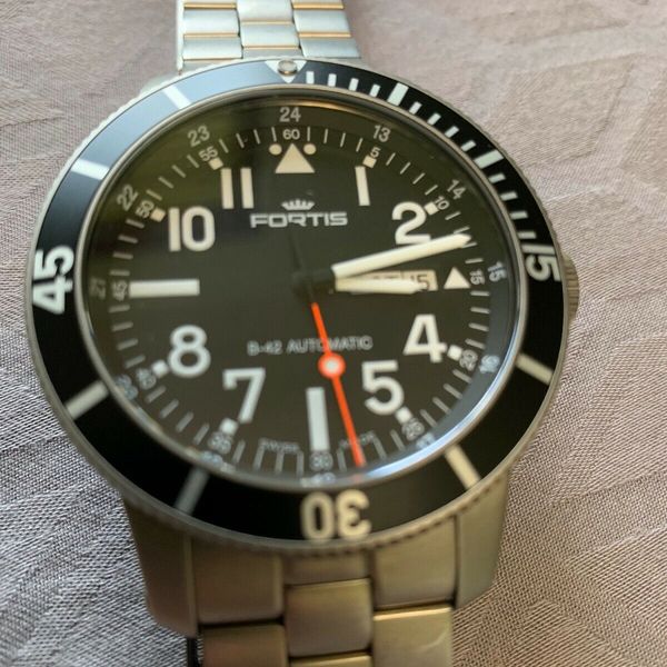 Fortis B-42 647.29.158 Automatic Titanium Diver Roscosmo 200mm ...