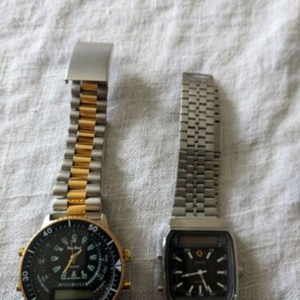 Lot Of 2 Dual Time Watches Paul Nicol And Timex | WatchCharts
