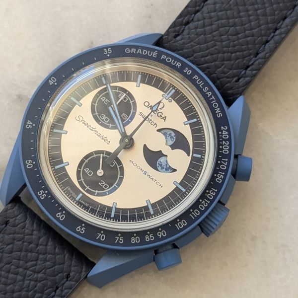 SWATCH x OMEGA Moonswatch Mission SUPER Blue Moon phase - MINT ...