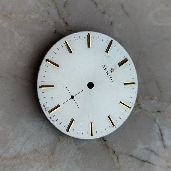 60s ZENITH ORIGINAL MANUAL Cal. 2541 WATCH DIAL QUADRANTE UHREN 30,5mm ...