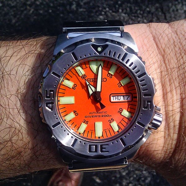 SOLD: Seiko Orange Monster | WatchCharts Marketplace