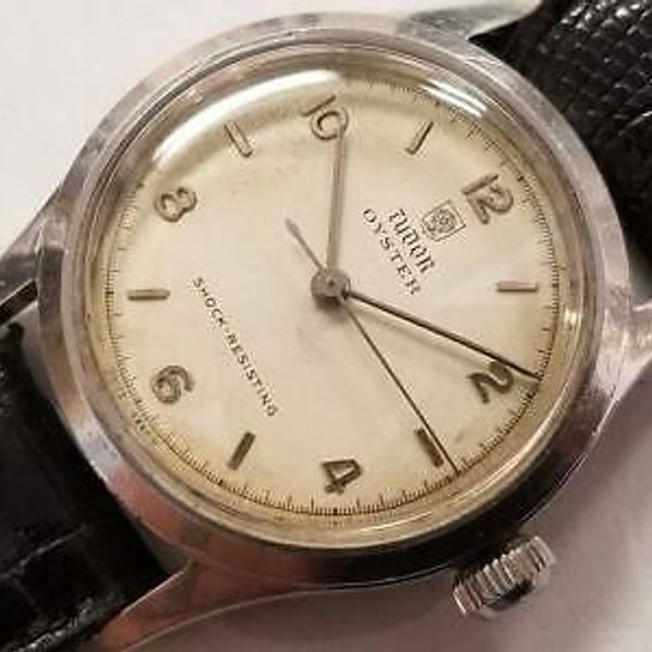 Steel Tudor / Rolex Oyster Ref.4453 vintage wristwatch, circa 1945 ...