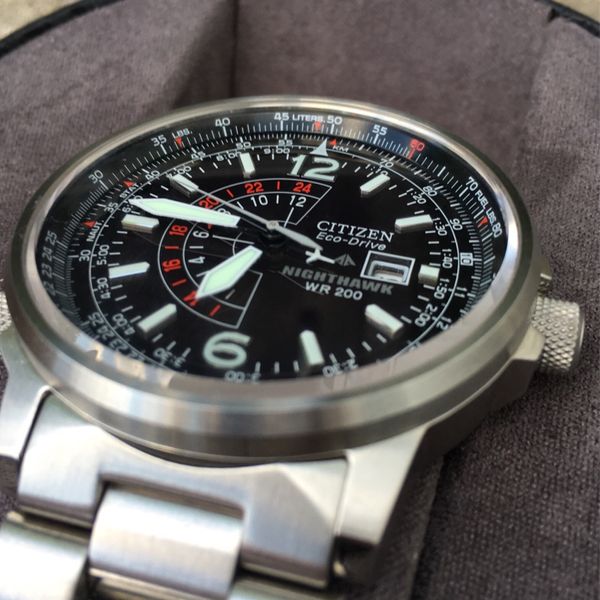 Citizen Nighthawk with sapphire | WatchCharts Marketplace