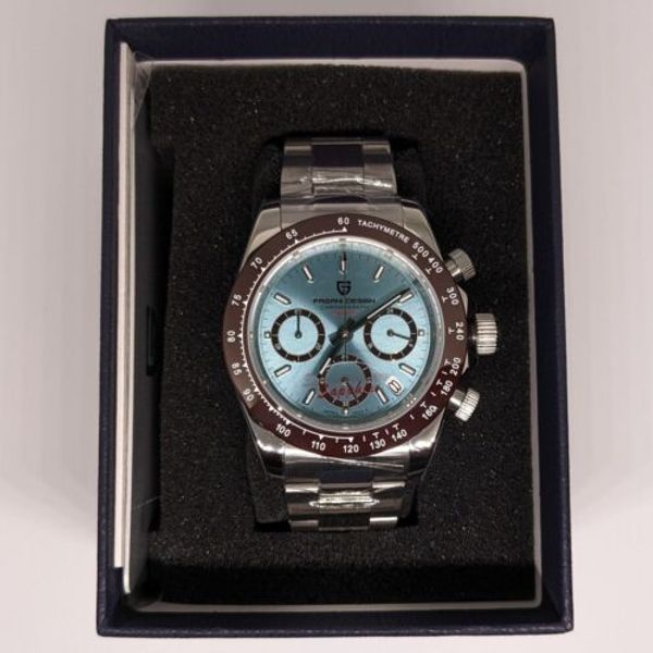 Pagani Design Daytona Inspired Stainless Steel Watch Quartz Chrono Ice ...