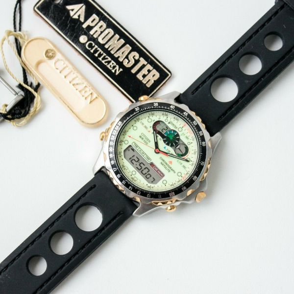 NOS Rare vintage Citizen Promaster C220 ana-digi digital watch diver ...