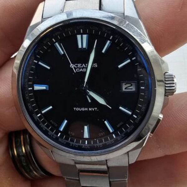 CASIO OCEANUS OCW-S100 Titanium Tough Solar Radio Multiband (read ...