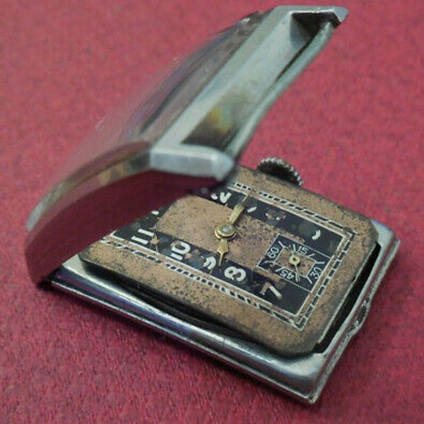 Vintage 1930s LACO 15 Jewels German Military Tank Watch Running ...