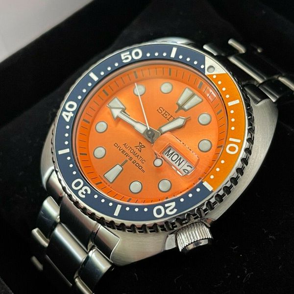 *RARE* Seiko Prospex Orange Turtle "Nemo" Ltd Special Ed Watch w/ Box ...
