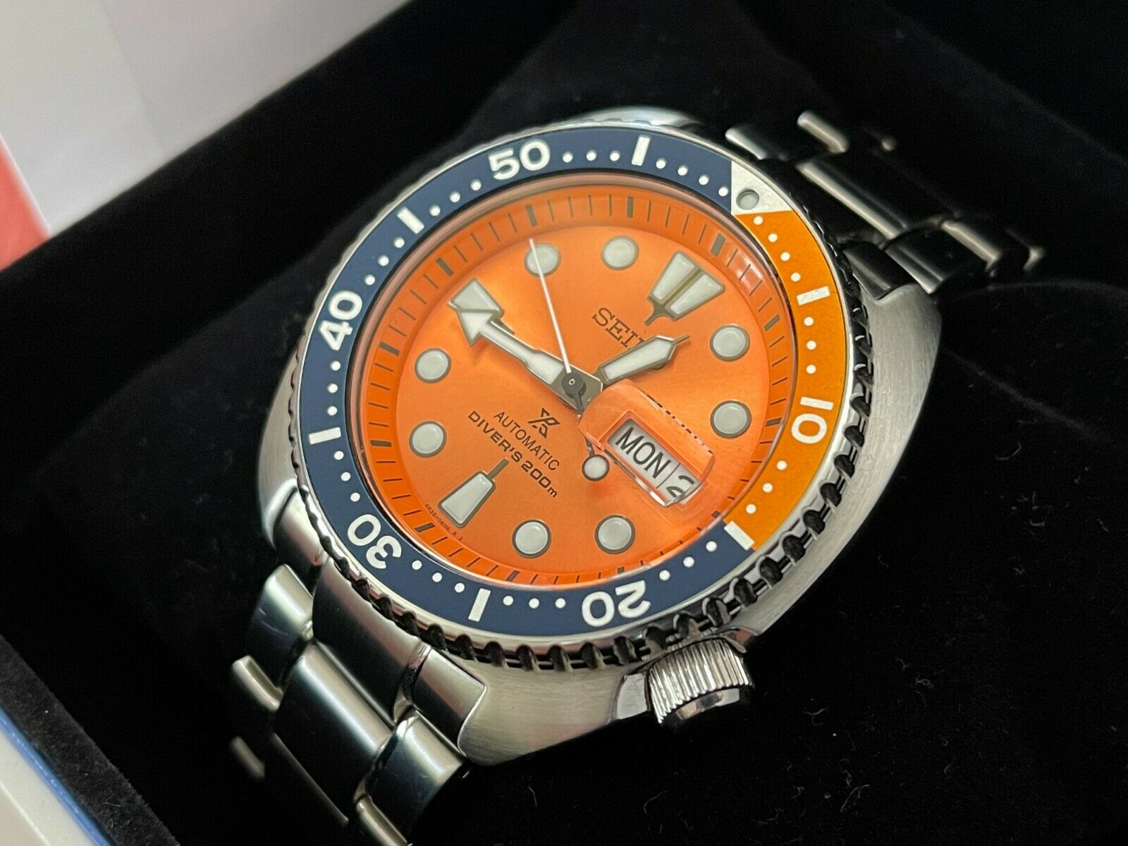 *RARE* Seiko Prospex Orange Turtle "Nemo" Ltd Special Ed Watch w/ Box ...