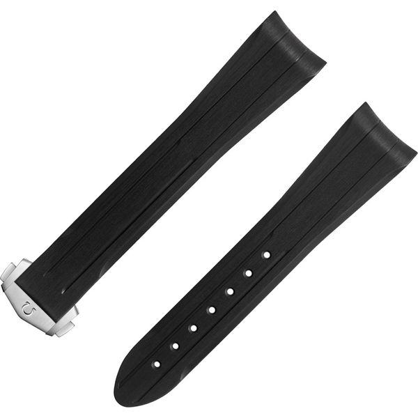 Omega Rubber Watch Strap with Deployment Clasp | WatchCharts Marketplace