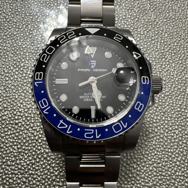 Pagani design PD1662 Blue Black GMT Oyster Batman Style Watch Extra ...