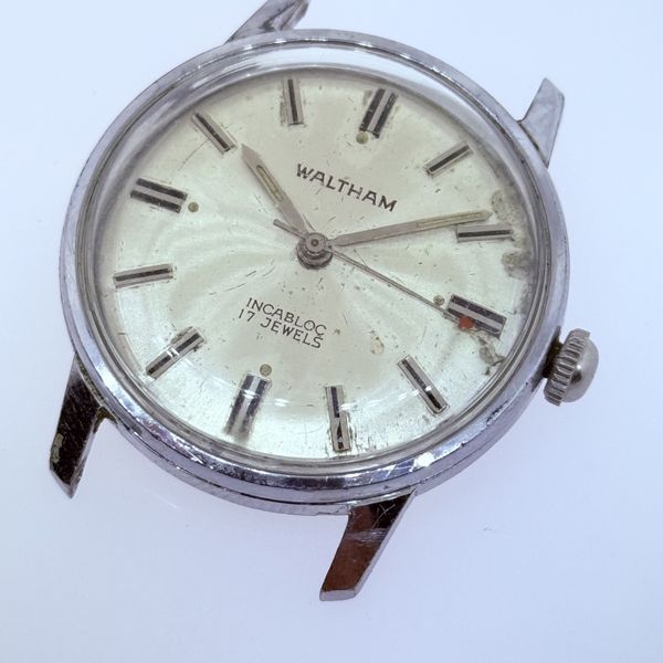 VINTAGE WALTHAM 17 JEWEL 33MM MENS WRIST WATCH RUNNING - AS/ST 1950/51 ...
