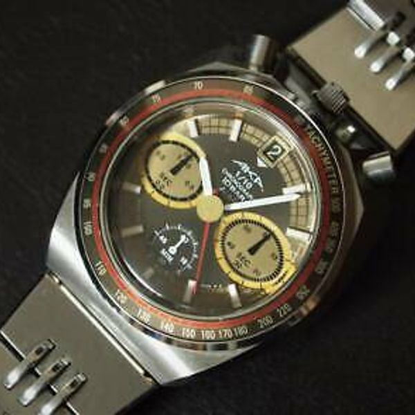 SEIKO ALBA AKA V657-6060 Chronograph Men's Watch Silver Battery ...