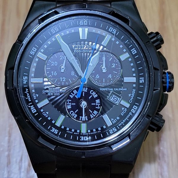 CITIZEN Eco-Drive E820-S069882 Black Men Watch | WatchCharts Marketplace