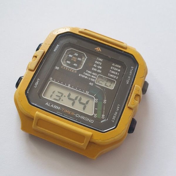 Citizen D060 Windsurfer YELLOW RARE VINTAGE | WatchCharts Marketplace