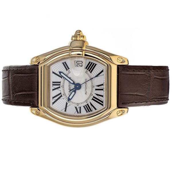 FS- Cartier 2524 Roadster 18k Yellow Gold Box Service Papers ...