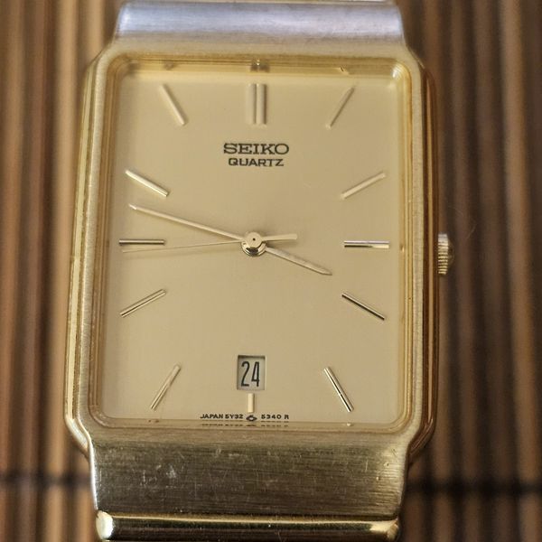 Seiko 5Y32-5129 Gold Watch (Vintage) | WatchCharts Marketplace