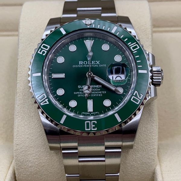 FSOT : BNIB Rolex 116610LV Submariner Green Hulk Complete 2019 ...