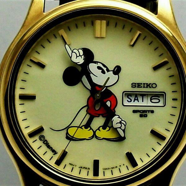 MEN'S SEIKO MICKEY MOUSE WATCH SPORTS 50 7N43 | WatchCharts Marketplace