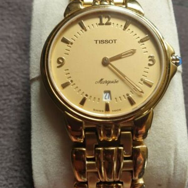 Men's Rare Tissot Marquise Sapphire Crystal Quartz Watch | WatchCharts Marketplace