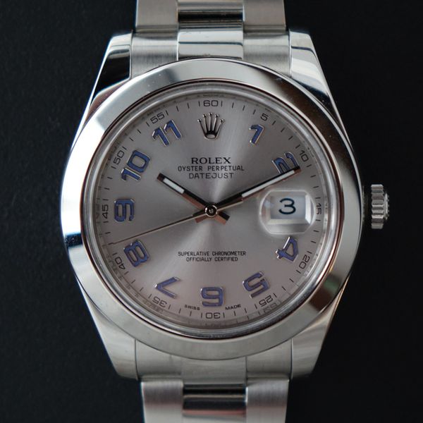 Rolex Datejust 2 116300 Arabic indices blue full set | WatchCharts ...