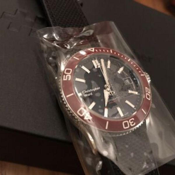 Christopher Ward Red Bezel Mk3 Trident 38mm Swiss Dive Watch ...