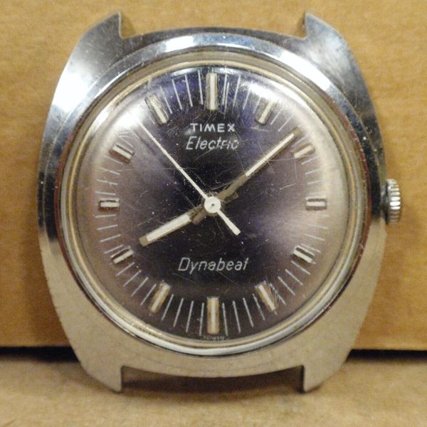 Vintage Estate Timex Electric Dynabeat Men's Wristwatch For Parts Or ...