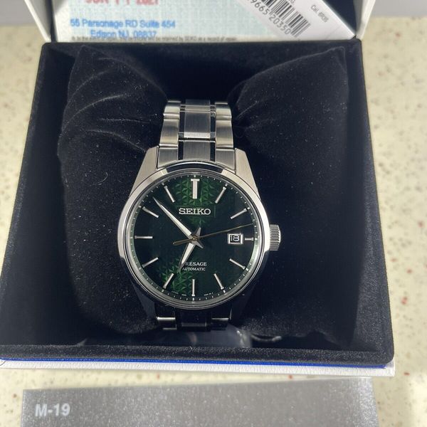 Seiko Presage Sharp Edge Green Dial Men's Watch - SPB169 | WatchCharts ...