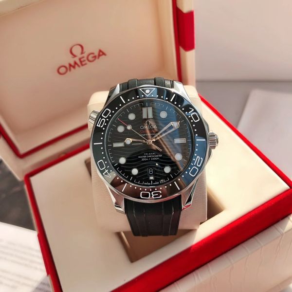 Authentic Omega seamaster 300m belt 42 mm automatic mechanical Black ...