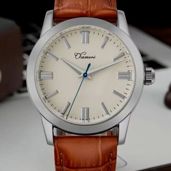 CHAMERI 40mm GS-styled Luxury Dress AR Sapphire Seiko VH31 Quartz ...