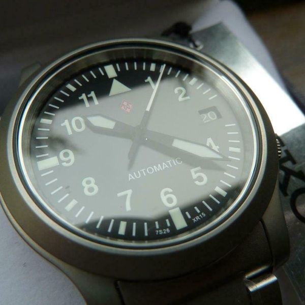 Seiko 5 Pilot Flieger Military IWC Mod Pilot Hands Dagaz Dial 7S26 ...
