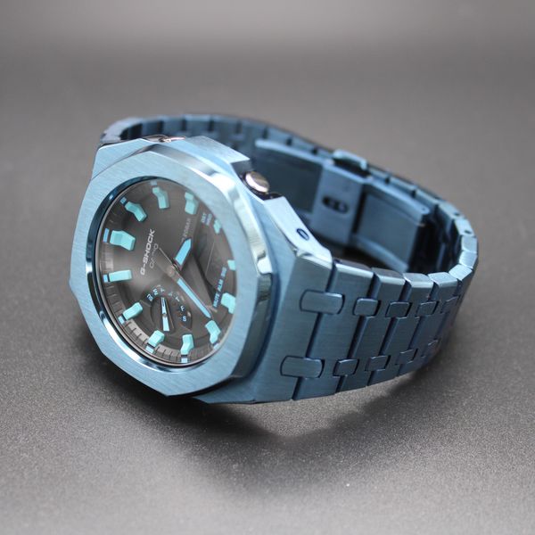CasiOak "DEEP BLUE" - Casio G-SHOCK GA2100 Mod - Men's 44mm Stainless ...