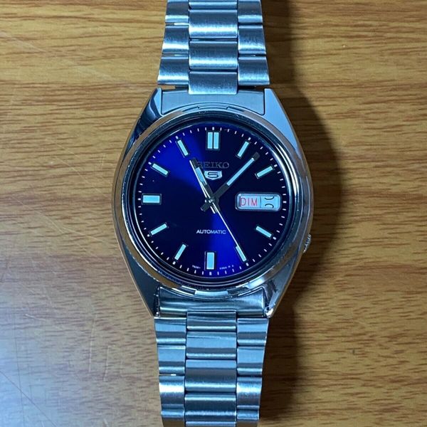 Seiko 5 w/ Stunning Blue Sunburst Dial! (Model SNXS77) | WatchCharts ...