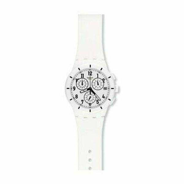 Swatch Twice Again White Quartz Movement White Dial Unisex Watches ...