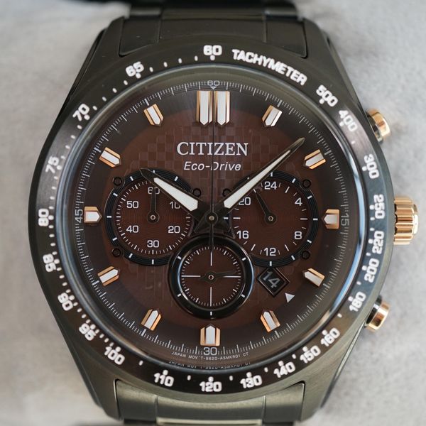 [WTS] Citizen Eco-Drive CA4534-81X Brown Dial Chronograph Solar Quartz ...