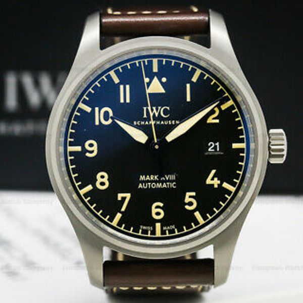IWC IW327006 Mark XVIII Heritage Black Dial Titanium BOX AND PAPERS ...