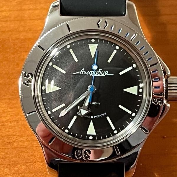 Vostok Amphibia 120512 41.7mm Russian 2415.01 Automatic 31 Jewel ...