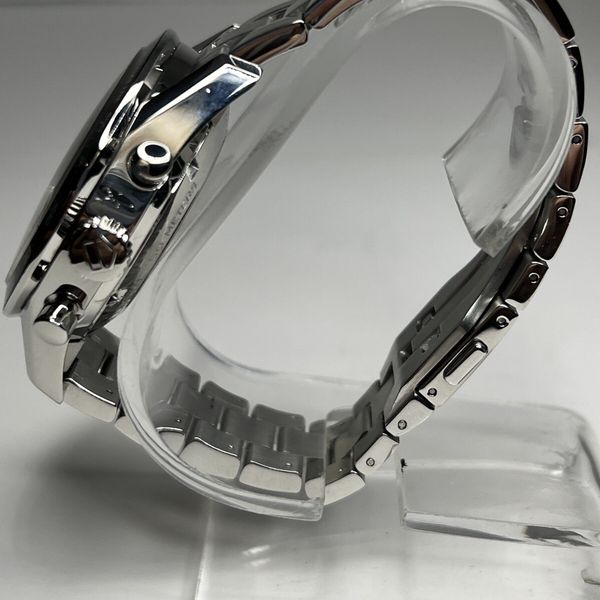 TAG HEUER Carrera Chronograph CV2014-1 Automatic Black Dial Date Steel ...