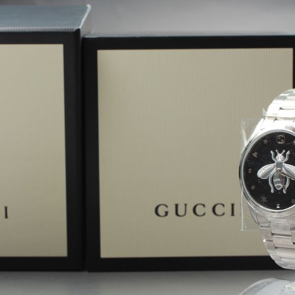 [Unused w/ Box] Gucci G-Timeless YA1264136 Black Dial QZ Unisex From ...