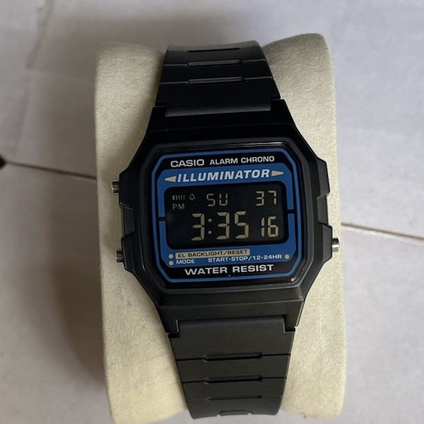 Casio F105-W Modded Digital Watch Negative Display | WatchCharts ...