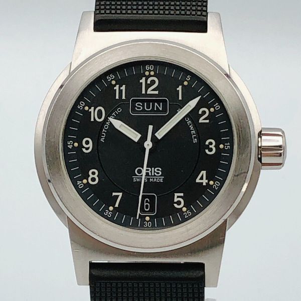 ORIS 7500 Big Crown BC3 Day Date Automatic Men's Watch JAPAN NEAR MINT ...