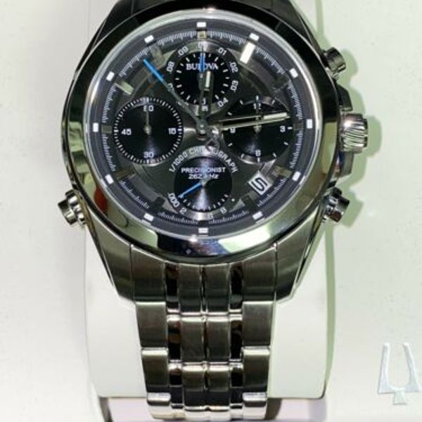 Bulova precisionist champlain chronograph steel watch 96B260 | WatchCharts