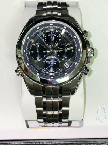 Bulova precisionist champlain chronograph steel watch 96B260 | WatchCharts
